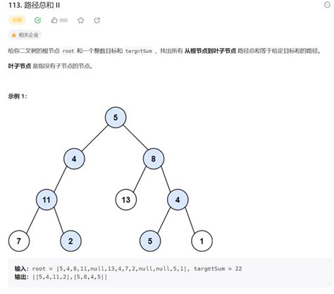 Leetcode 路径总和 Ii 栋dong的个人站点