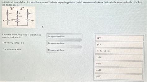 Solved In The Circuit Shown Below First Identify The Chegg