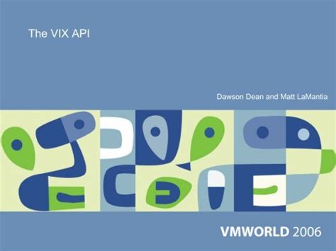 The Vix Api Vmware