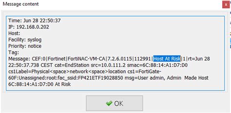 Technical Tip Sending A Syslog Message When A Hos Fortinet Community