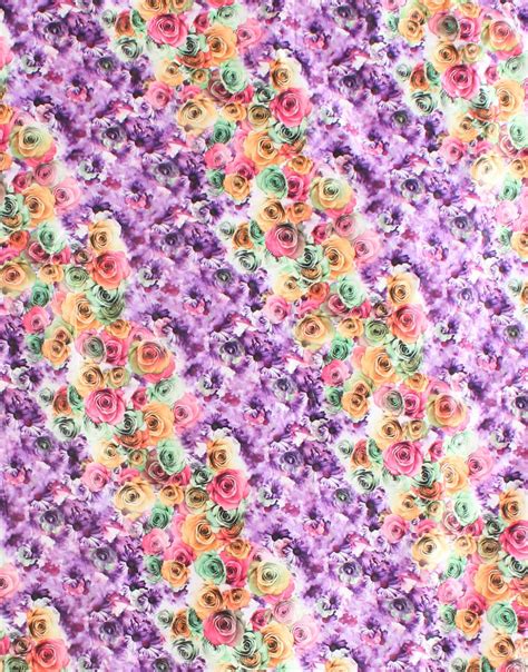 Multicolor Floral Print On Printed Velvet Dress Material Fabric Charu