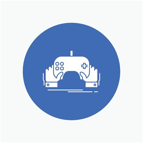 Game Gaming Mobile Entertainment App White Glyph Icon In Circle