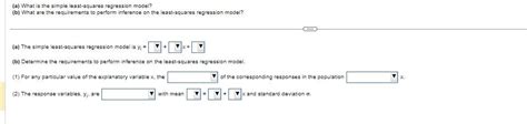 solved a what is the simple least squares regression
