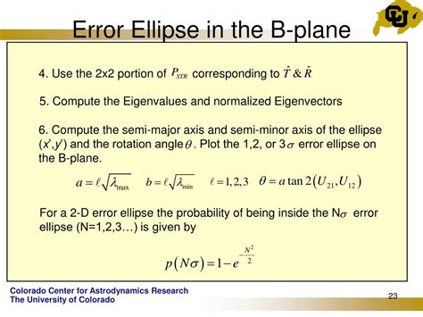 Ppt Statistical Orbit Determination Error Ellipsoid B Plane Powerpoint Presentation Id 3060109