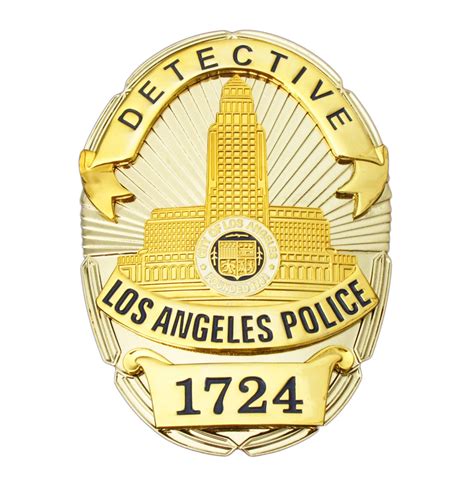 Lapd Police Badge 27459 Replica Badge For Cosplay Movie Prop Stage