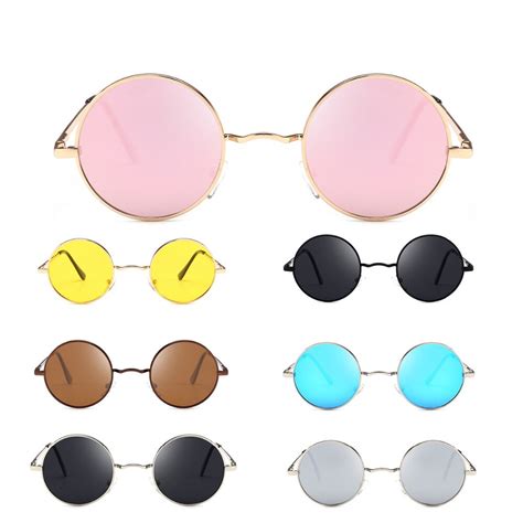 Sexy Womens Sunglasses Round Coating Glasses Vint Grandado