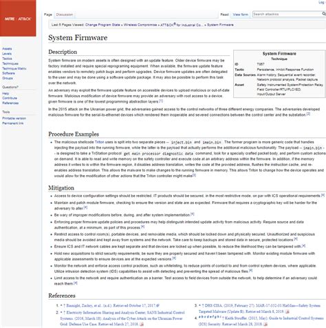 Applying The MITRE ATT CK Framework Verve Industrial