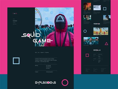 squid game website design by safiya mikheyenka on dribbble