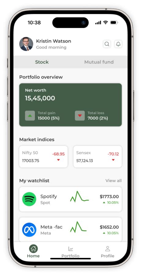 Stock And Mutual Fund Investment App Template In React Native Smart