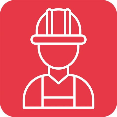 Worker Line Round Corner Background Icons 14769395 Vector Art At Vecteezy