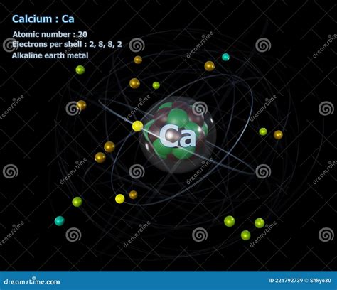 3d Calcium Atomic Structure