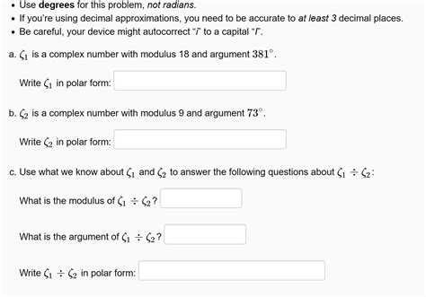 Solved Use Degrees For This Problem Not Radians If Chegg