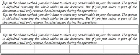 Quickly Remove Or Delete All Tables With One Click In Word