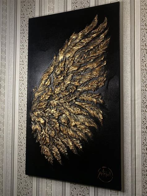 Картина з гіпсу «крило янгола — ціна 2500 грн у каталозі Картини Купити товари для дому та