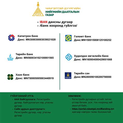 Чингэлтэй 🇲🇳Ажил олгогч даатгуулагчдын анхааралд банк хоорондын гүйлгээ хийхдээ Iban дансны
