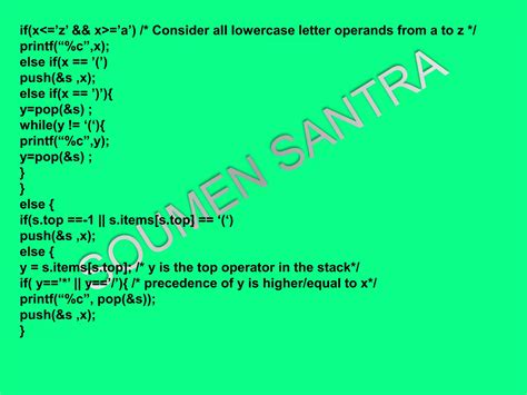 Infix To Postfix Conversion Using Stack Ppt