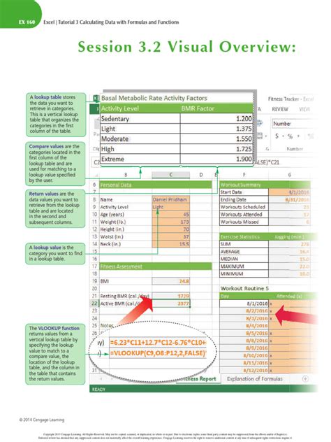 Session 32 Visual Overview Excel Tutorial 3 Calculating Data With