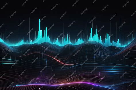 Premium Photo Abstract Digital Equalizer Sound Wave Pattern Element Sound Waves Oscillating