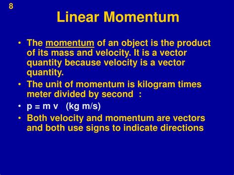 Ppt Unit Six Linear Momentum And Collisions Powerpoint Presentation