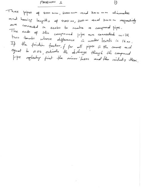 Worked Examples Internal Pipe Flow Pdf