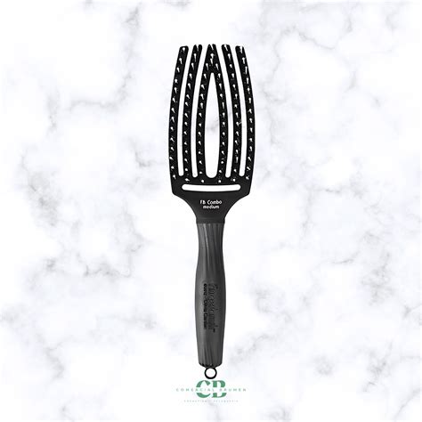 Olivia Garden Cepillo Fingerbrush Combo Medium Negro Comercial Brumen