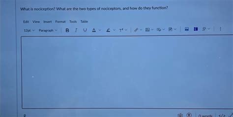 Solved What Is Nociception What Are The Two Types Of