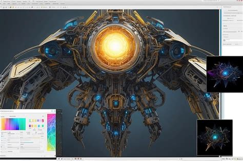 Premium Photo Creative Fusion Collaborating With Algorithmic Art At Home