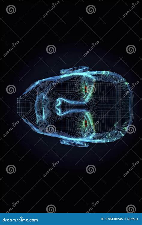 Network Forming Ai Human Face Technology And Robotics Concept Stock Illustration Illustration