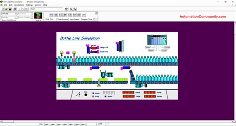 Bottle Line Simulation In Logixpro Plc Simulator