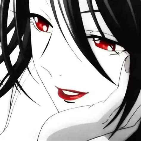 头像：最新热门黑发红瞳头像