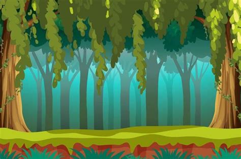 Cartoon Tree Background Vector Art Icons And Graphics For Free Download