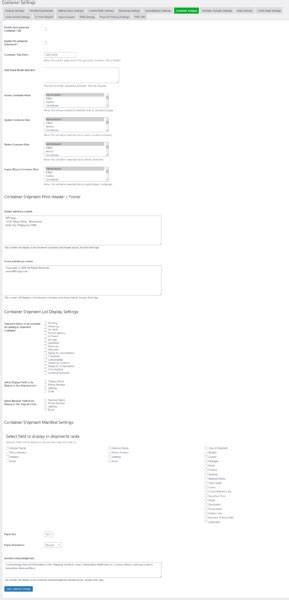 Wpcargo Shipment Container Add Ons Wpcargo Track And Trace System