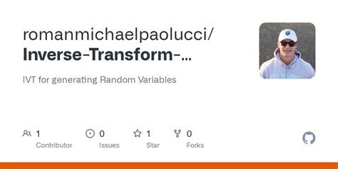 Github Romanmichaelpaolucci Inverse Transform Method Ivt For Generating Random Variables