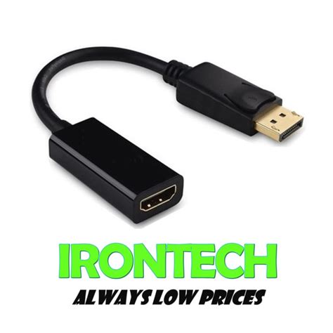 HP HD Display Port DP Male To HDMI V1 4 Female Converter Adapter Cable Connector Shopee Malaysia