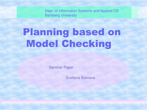 Ppt Planning Based On Model Checking Powerpoint Presentation Free