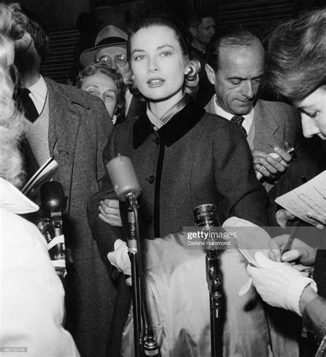 American Actress Grace Kelly Arrives In Los Angeles California To