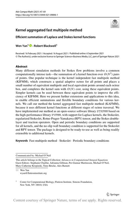Kernel Aggregated Fast Multipole Method Efficient Summation Of Laplace
