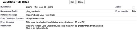 Validation Example Rules Propertybase Salesforce Edition