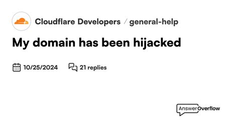 My Domain Has Been Hijacked Cloudflare Developers
