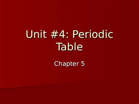 ppt unit 4 periodic table dokumen tips