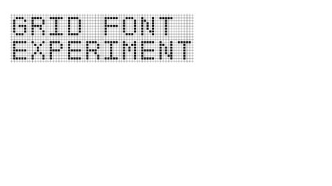 Grid Font Experiment On Behance
