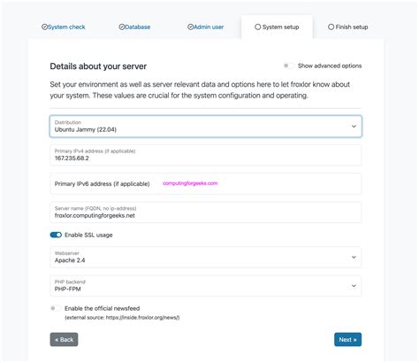 Install Froxlor Server Management Panel On Ubuntu 2204 Computingforgeeks