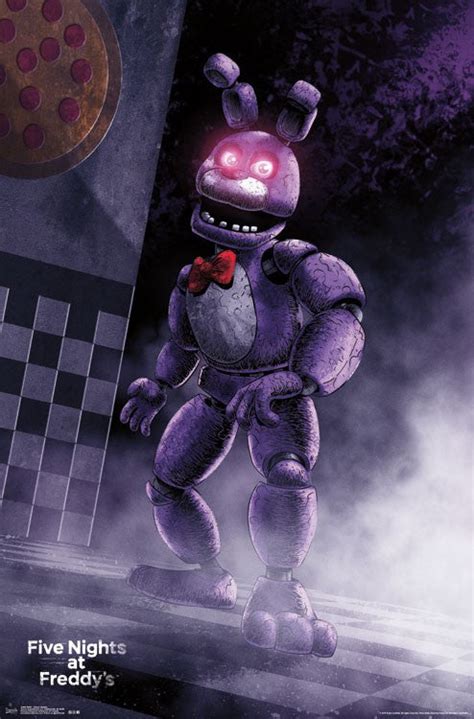 Fnaf Classic Bonnie Movie Poster 22x34 Rp14809 Upc882663048090 Five