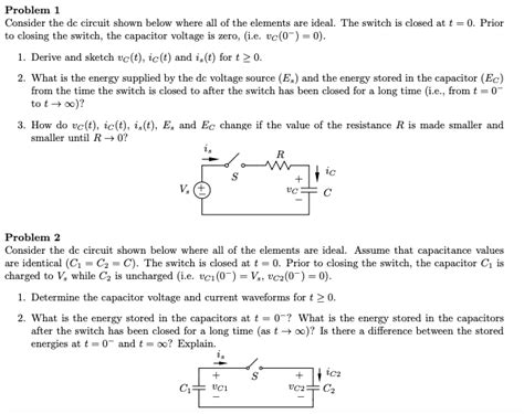 Solved Problem 1 Consider The Dc Circuit Shown Below Where