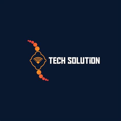 Premium Vector Tech Solution Vector Logo Design Illustration
