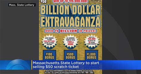 Lottery To Start Selling 50 Scratch Ticket In Massachusetts Cbs Boston