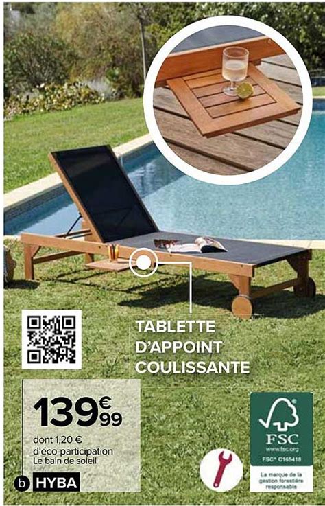 Promo Le Bain De Soleil Hyba Chez Carrefour Market Icatalogue Fr