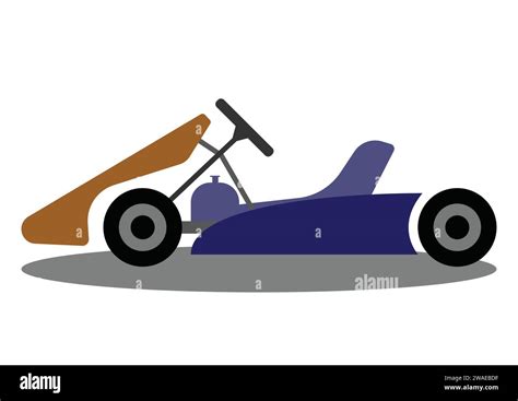 Go Kart Racer Vector Stock Vector Images Alamy