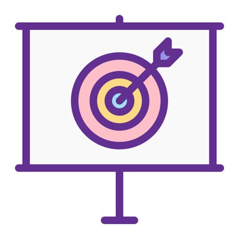 Target Generic Outline Color Icon