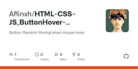 Github Aflinxhhtml Css Jsbuttonhover Randommoving Button Random